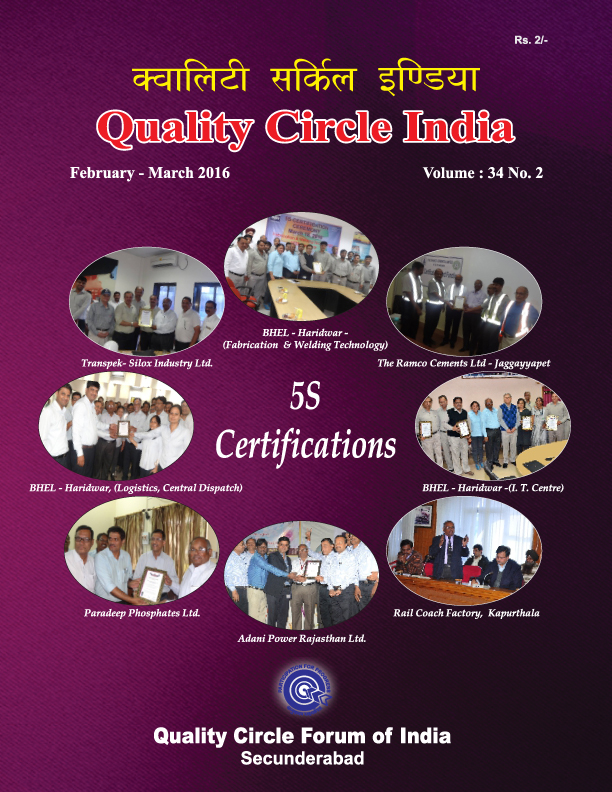 QCFI Journal (Feb-March 2016) | QCFI | Quality Circle Forum of India ...